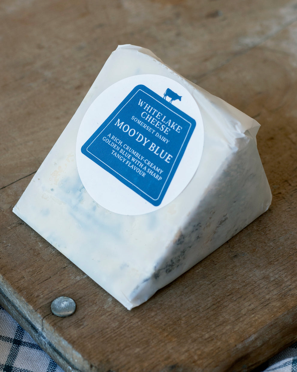 Moo'dy Blue - Jersey Cow's Milk Cheese – White Lake Cheese
